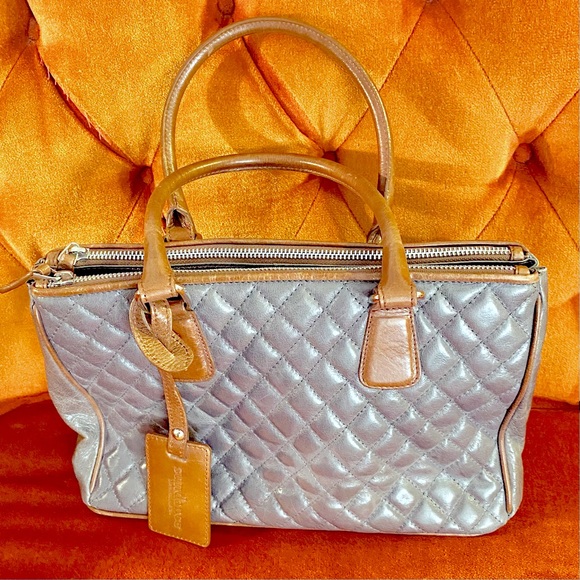 Sundance | Bags | Grey Leather Sundance Purse With Gorgeous Quilted ...